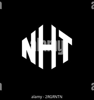 NHT letter logo design with polygon shape. NHT polygon and cube shape ...