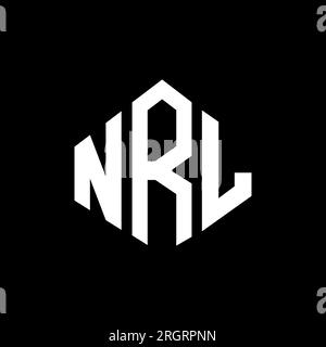 NRL letter logo design with polygon shape. NRL polygon and cube shape ...