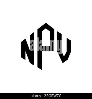 NPV, NPV logo, NPV letter, NPV polygon, NPV hexagon, NPV cube, NPV ...
