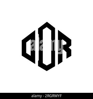 ODR letter logo design with polygon shape. ODR polygon and cube shape ...