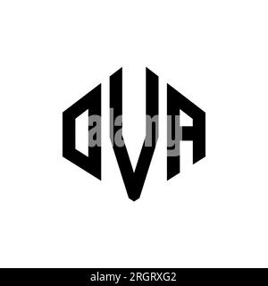 OVA letter logo design with polygon shape. OVA polygon and cube shape ...