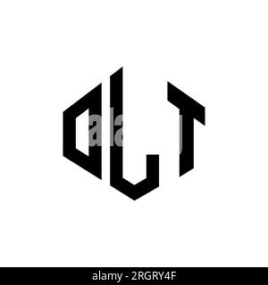 OLT letter logo design with polygon shape. OLT polygon and cube shape ...