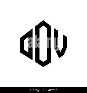 OOV letter logo design with polygon shape. OOV polygon and cube shape ...