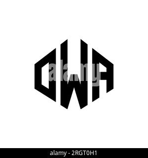 OWA letter logo design with polygon shape. OWA polygon and cube shape ...