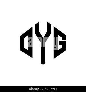 OYG letter logo design with polygon shape. OYG polygon and cube shape ...
