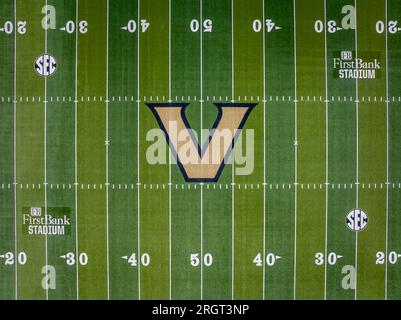 Aerial View Of First Bank Stadium On The Vanderbilt University Campus ...