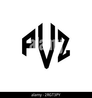 PVZ letter logo design for technology company. PVZ logo design black ...