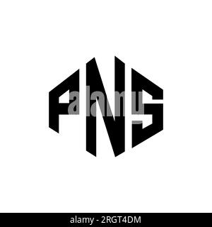 PNS letter logo design with polygon shape. PNS polygon and cube shape ...