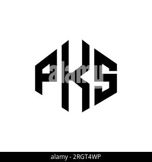 PKS letter logo design with polygon shape. PKS polygon and cube shape ...