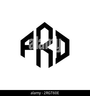 PRD letter logo design with polygon shape. PRD polygon and cube shape ...