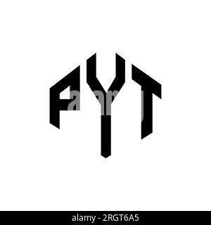 PYT letter logo design with polygon shape. PYT polygon and cube shape ...