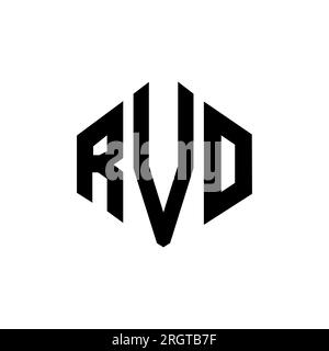 RVO letter logo design with polygon shape. RVO polygon and cube shape ...