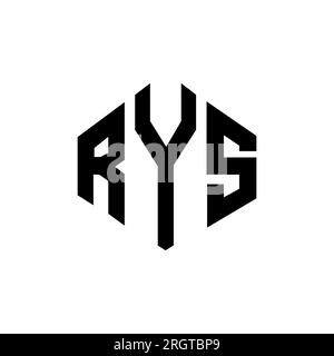 RYS letter logo design with polygon shape. RYS polygon and cube shape ...