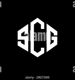 SCG letter logo design with polygon shape. SCG polygon and cube shape ...