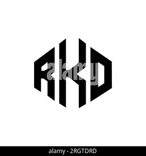 RKO letter logo design with polygon shape. RKO polygon and cube shape ...