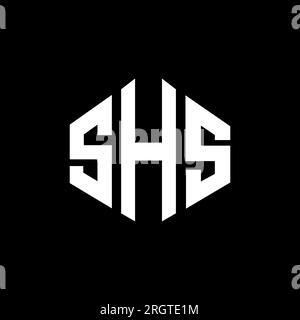 SHS letter logo design with polygon shape. SHS polygon and cube shape ...