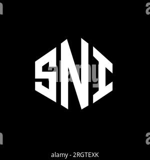 SNI letter logo design for technology company. SNI logo design black ...