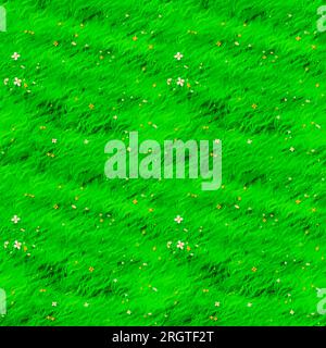 Illustration of drawn toon seamless grass texture Stock Photo - Alamy