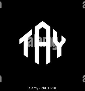 TAY letter logo design with polygon shape. TAY polygon and cube shape ...