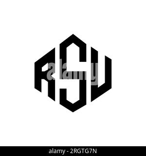 RSV, RSV logo, RSV letter, RSV polygon, RSV hexagon, RSV cube, RSV ...