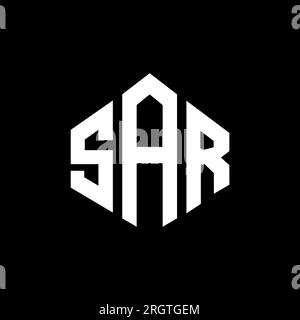 SAR letter logo design with polygon shape. SAR polygon and cube shape ...