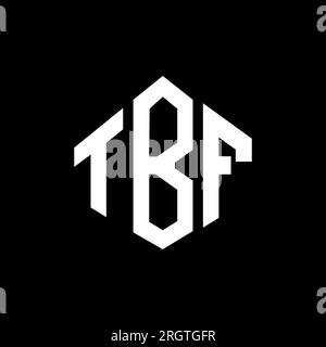 TBF letter logo design with polygon shape. TBF polygon and cube shape ...