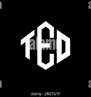 TEO letter logo design with polygon shape. TEO polygon and cube shape ...