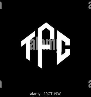 TFC letter logo design with polygon shape. TFC polygon and cube shape ...