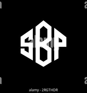 SBP letter logo design with polygon shape. SBP polygon and cube shape ...