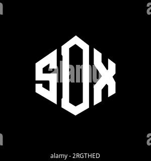 SDX letter logo design with polygon shape. SDX polygon and cube shape ...