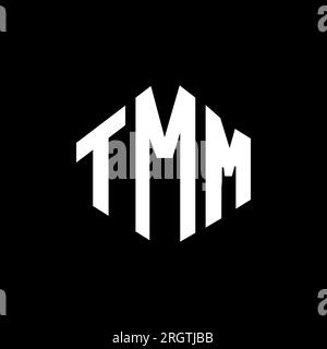 TMM letter logo design with polygon shape. TMM polygon and cube shape ...