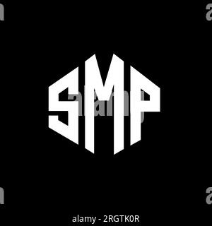 SMP letter logo design with polygon shape. SMP polygon and cube shape ...