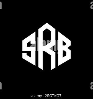 SRB letter logo design with polygon shape. SRB polygon and cube shape ...