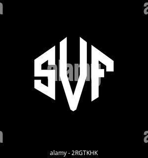 SVF letter logo design with polygon shape. SVF polygon and cube shape ...