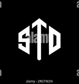 STO letter logo design with polygon shape. STO polygon and cube shape ...