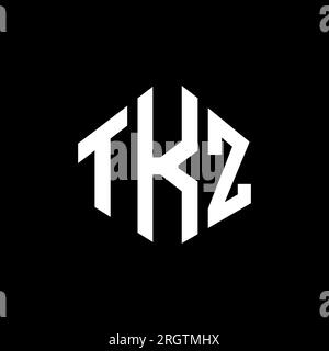 TKZ letter logo design with polygon shape. TKZ polygon and cube shape ...