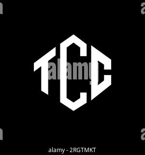 TCC letter logo design with polygon shape. TCC polygon and cube shape ...