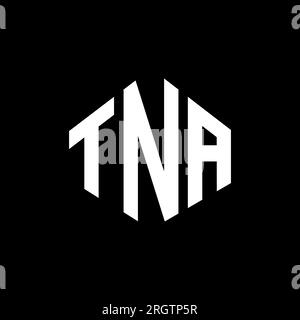 TNA letter logo design with polygon shape. TNA polygon and cube shape ...