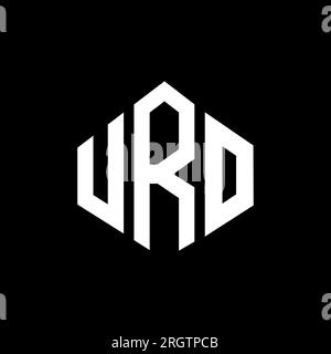 URO letter logo design with polygon shape. URO polygon and cube shape ...