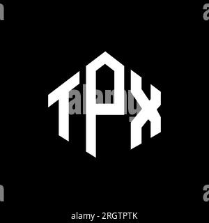 TPX letter logo design with polygon shape. TPX polygon and cube shape logo design. TPX hexagon ...
