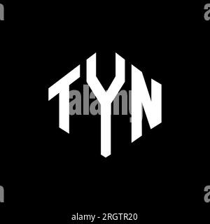TYN letter logo design with polygon shape. TYN polygon and cube shape ...