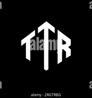 TTR letter logo design with polygon shape. TTR polygon and cube shape ...