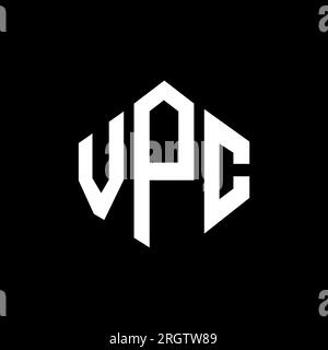 VPC letter logo design with polygon shape. VPC polygon and cube shape ...