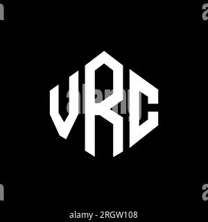 VRC letter logo design with polygon shape. VRC polygon and cube shape ...