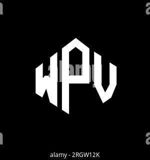 WPV letter logo design with polygon shape. WPV polygon and cube shape ...
