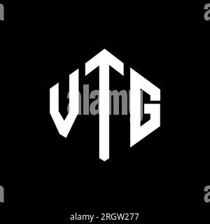 VTG letter logo design with polygon shape. VTG polygon and cube shape ...