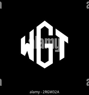 WGT letter logo design with polygon shape. WGT polygon and cube shape ...
