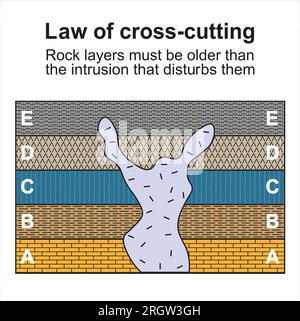 Law of superposition, illustration Stock Photo - Alamy