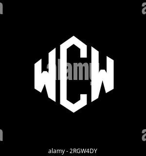 WCW letter logo design with polygon shape. WCW polygon and cube shape ...