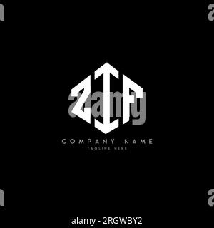 ZIF letter logo design with polygon shape. ZIF polygon and cube shape ...